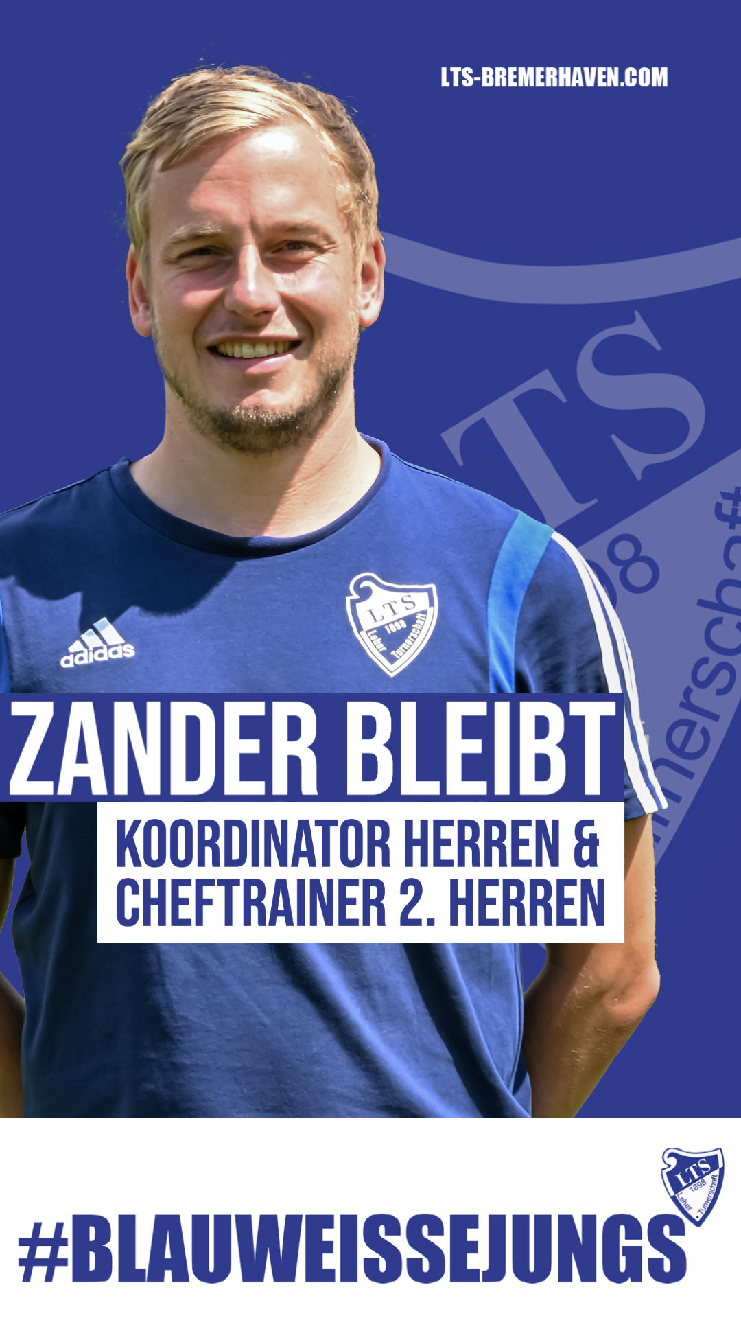 Stephen Zander bleibt - Die Blau-Weißen Jungs